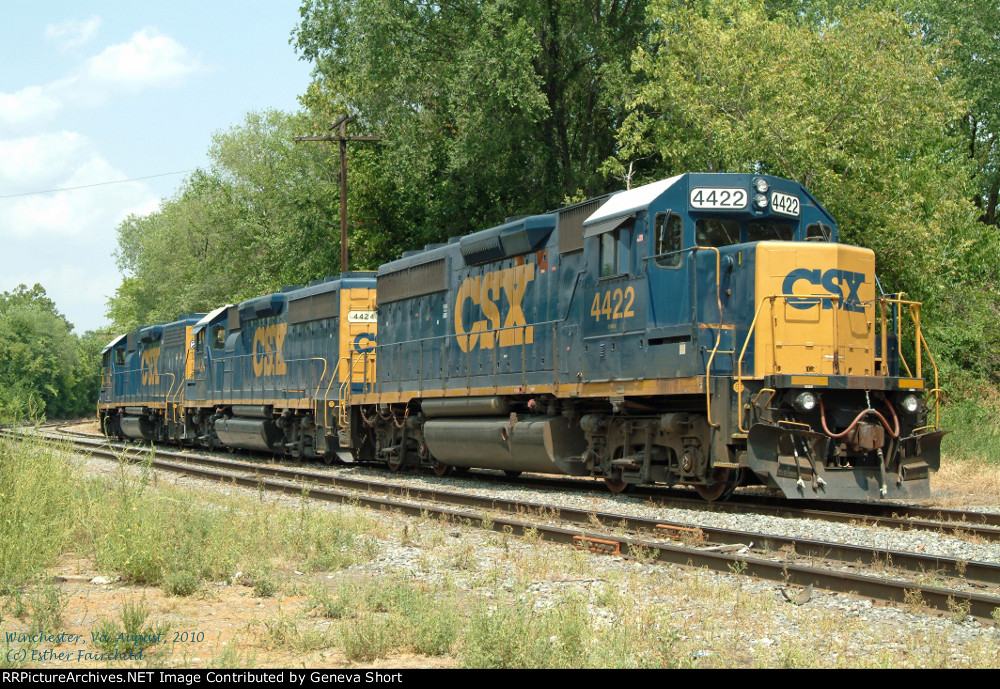 CSXT 4422 and two others